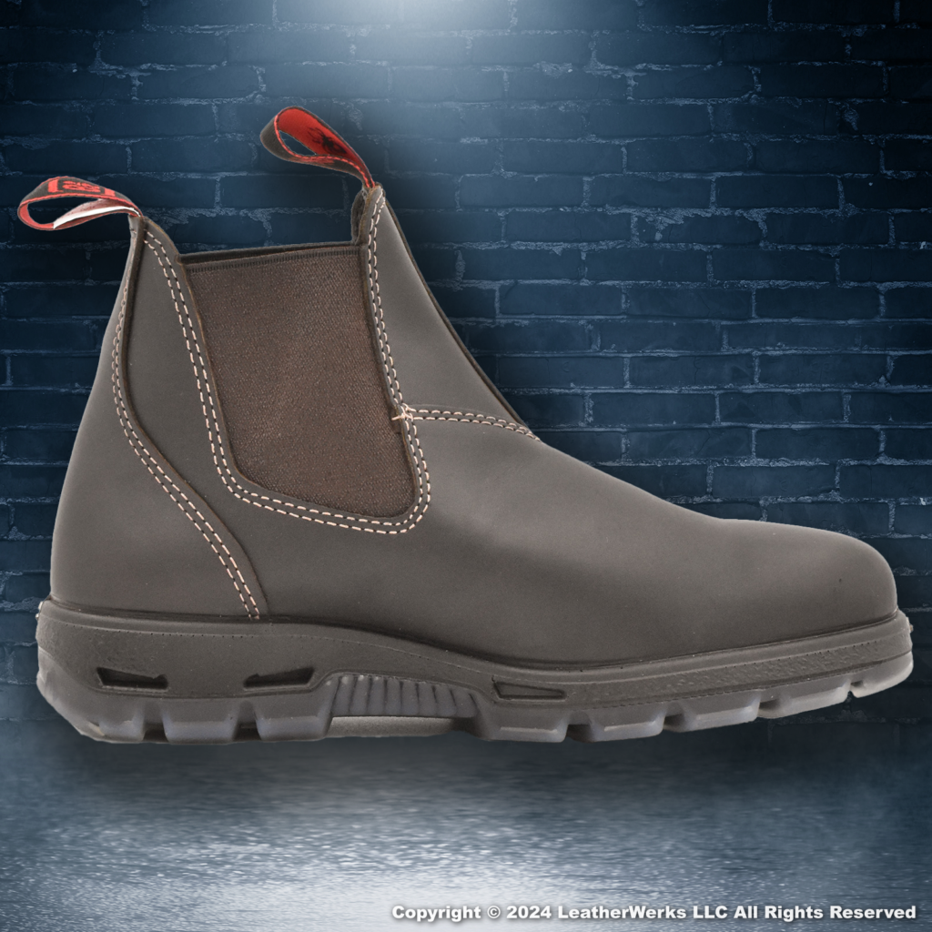 Redback Great Barrier Slip On 6 Inch Dark Brown H20 Resistant - BootWerks