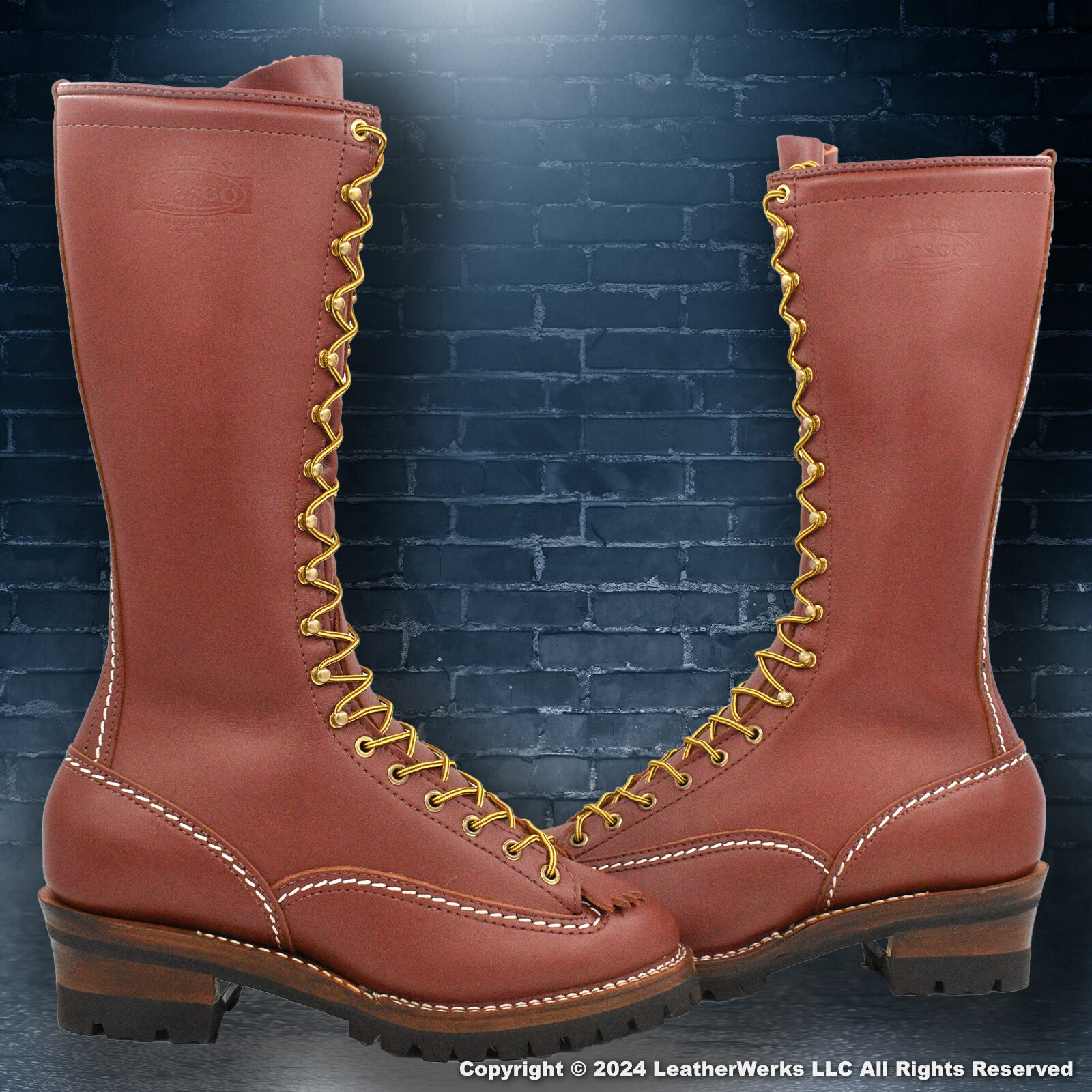 Wesco Highliner 16 Inch Redwood Lug Sole - BootWerks