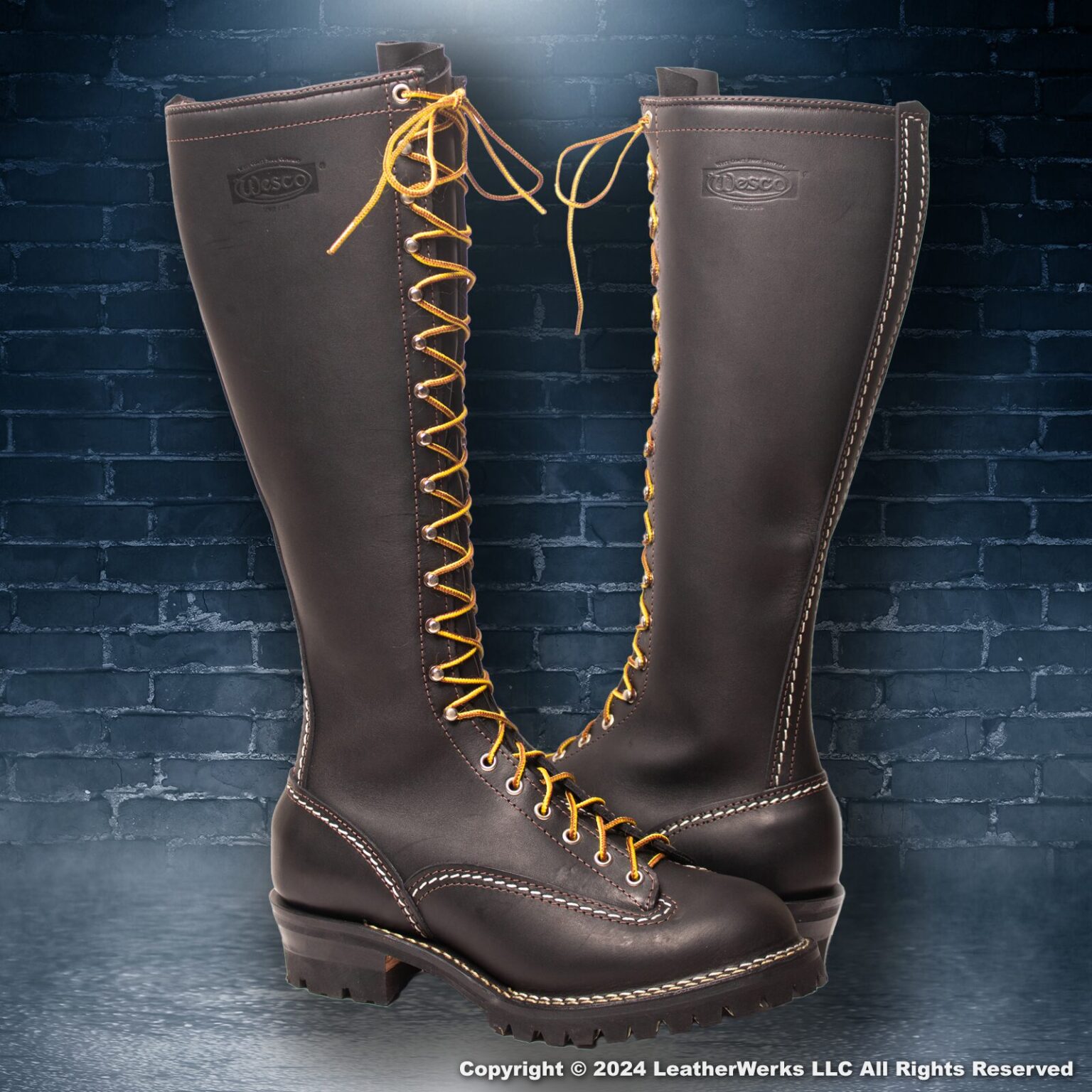 Wesco Jobmaster 18 Inch Lug Sole Black - BootWerks